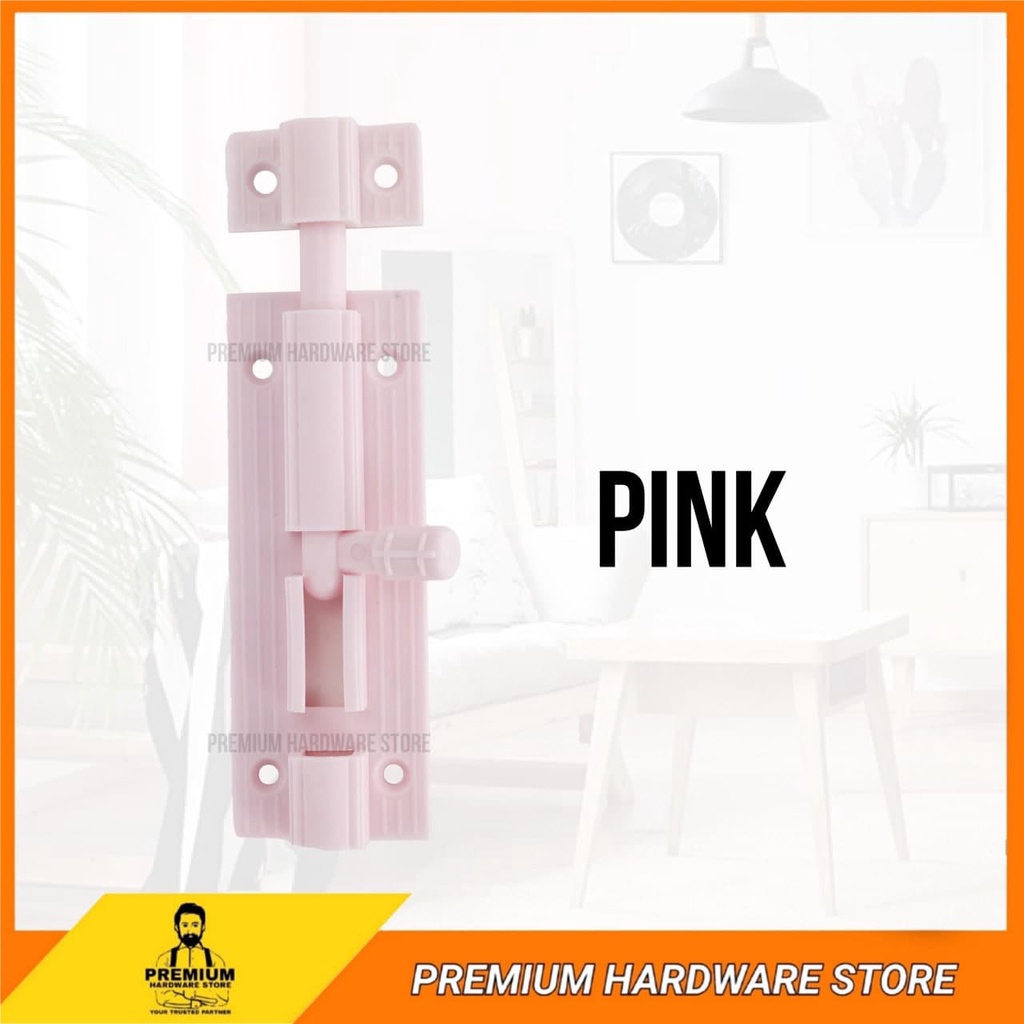 PVC DOOR LATCH PVC Bolt PVC Slug Toilet Bathroom Fitting Room Plastic ...