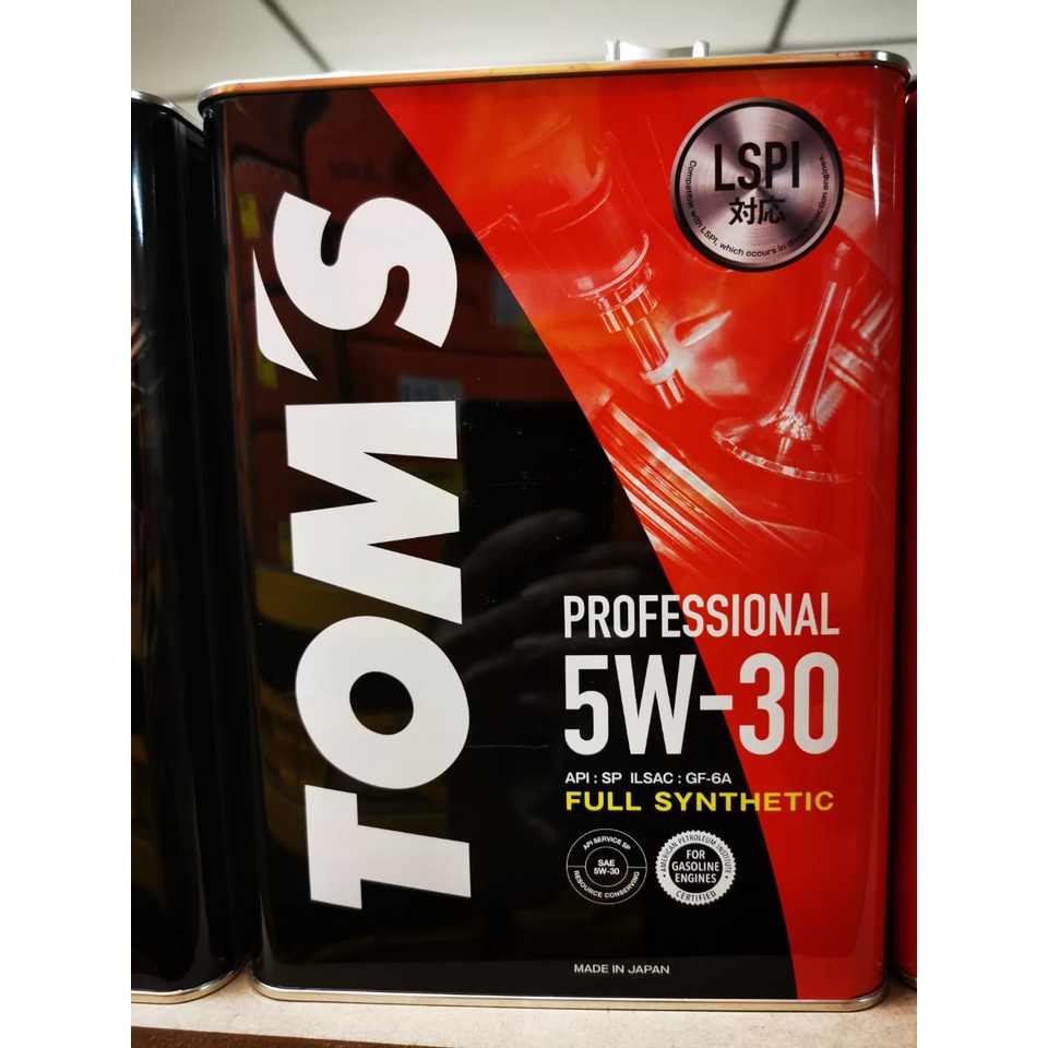 TOMS PERFORMANCE LUB 5W30 FULLY ENGINE OIL -4L | Shopee Malaysia
