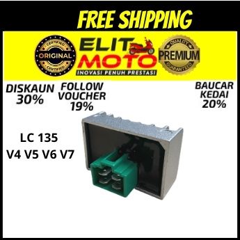 YAMAHA RECTIFIER LC 135 V4 V5 V6 V7 REGULATOR LC 135 V4 V5 V6 V7 ...
