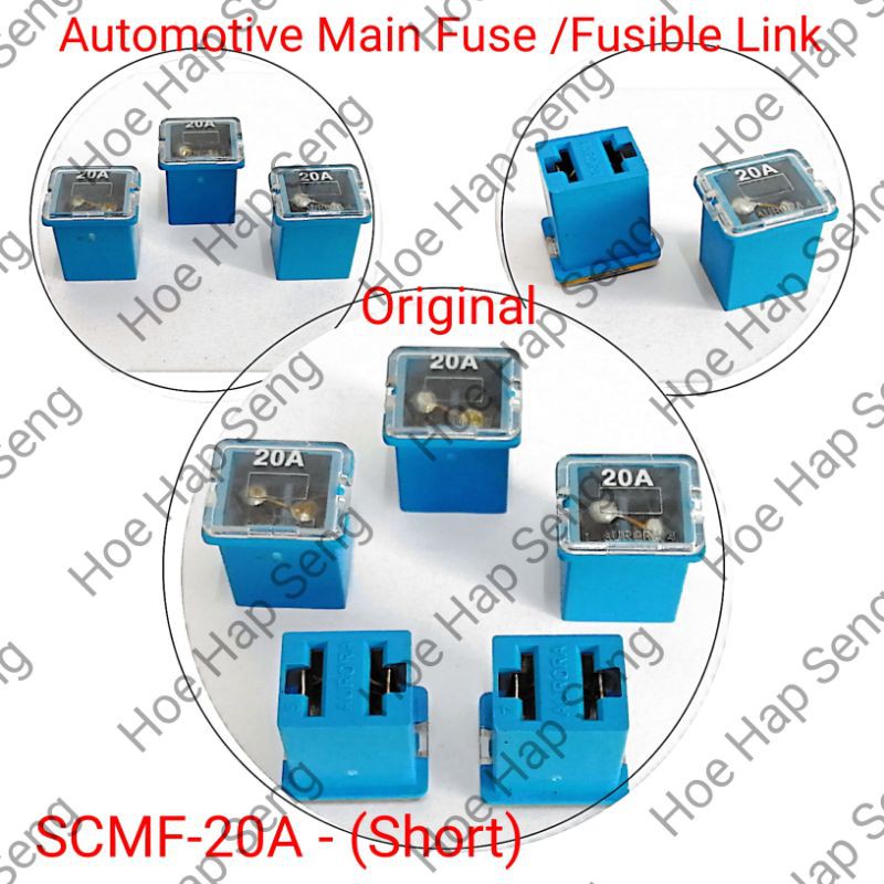 PEC JAPAN SCMF-20A Insurance Auto Square Fuse Tube Waterproof Fuse Box ...