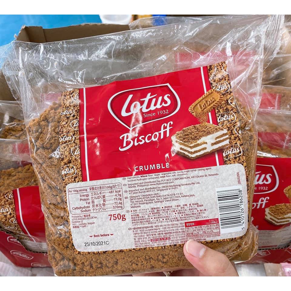 Lotus Biscoff Crumble, Biscuit Crumbs 750g / 500g(Recpack) | Shopee ...