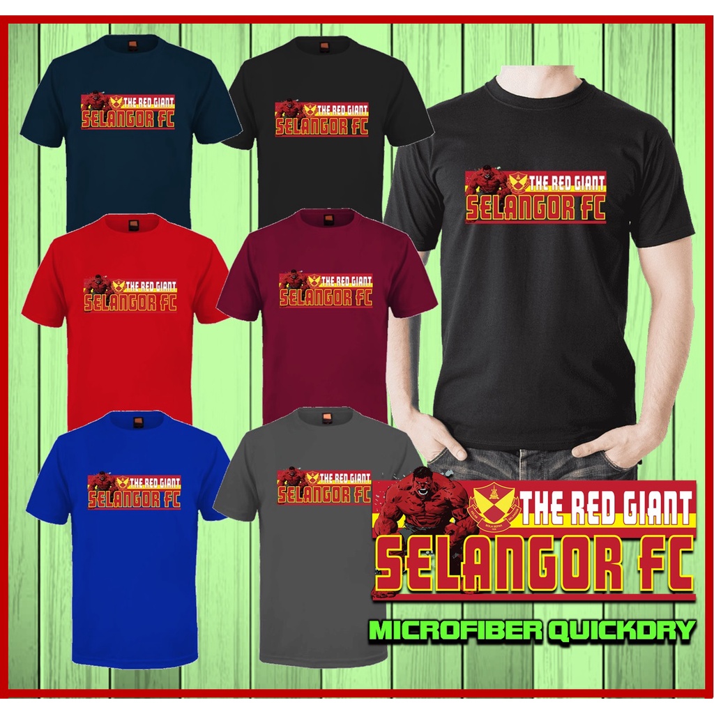 SELANGOR FC TSHIRT | THE RED GIANT | LIGA SUPER MALAYSIA | MICROFIBER ...