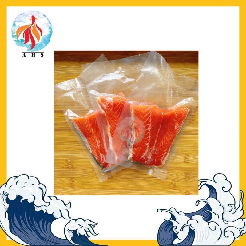Norwegian Fjord Trout Salmon fish tail 1kg (frozen) Allo Ha Seafood ...