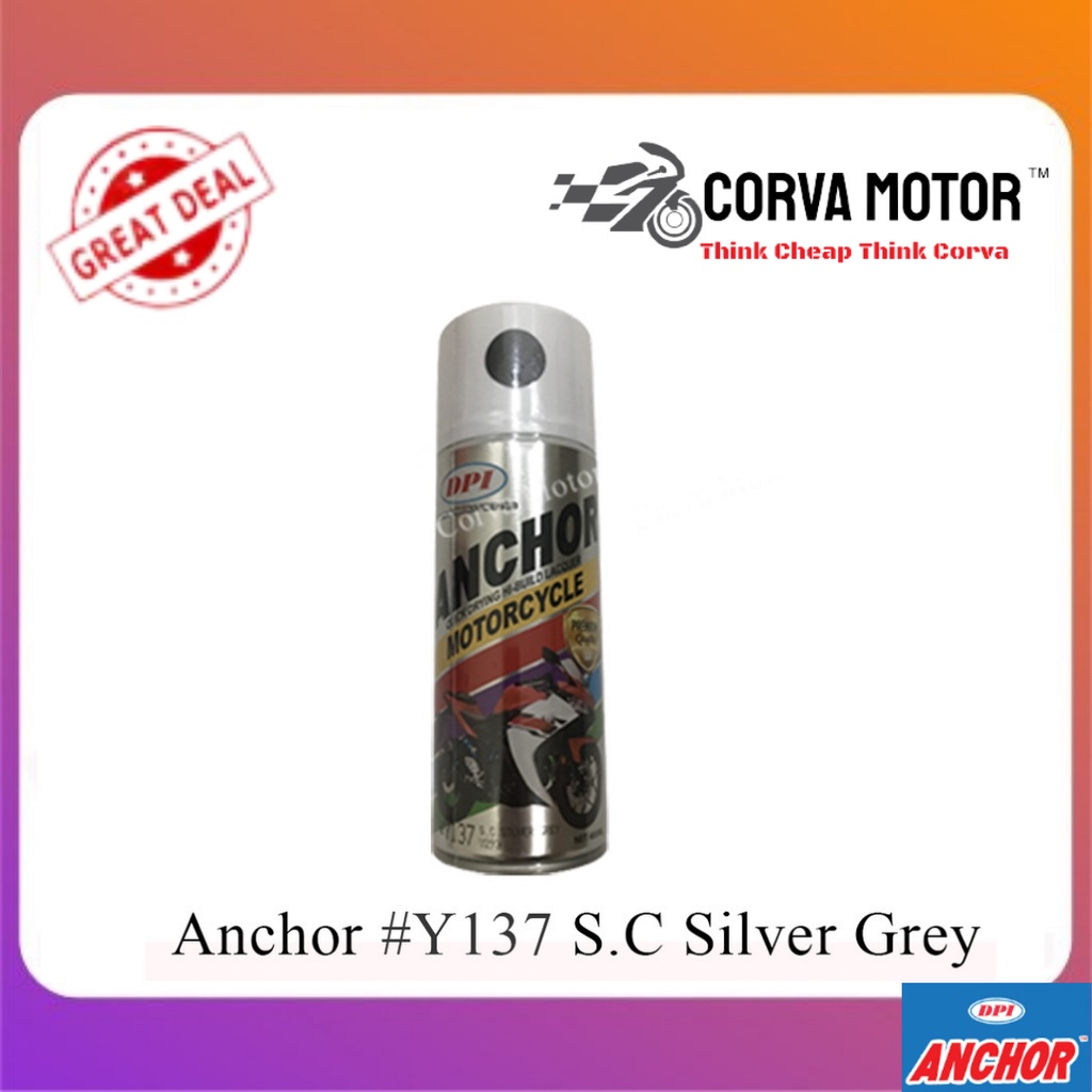 Corva Motor Cat Semburan Anchor Anchor Spray Paint #Y137 S.C Silver ...