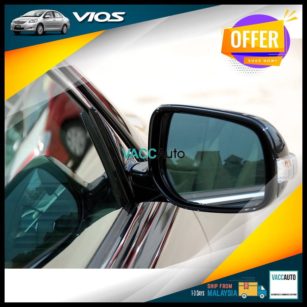 Toyota Vios (2nd Gen) Side Mirror Only Left Only Or Right Only Fit 2007 ...