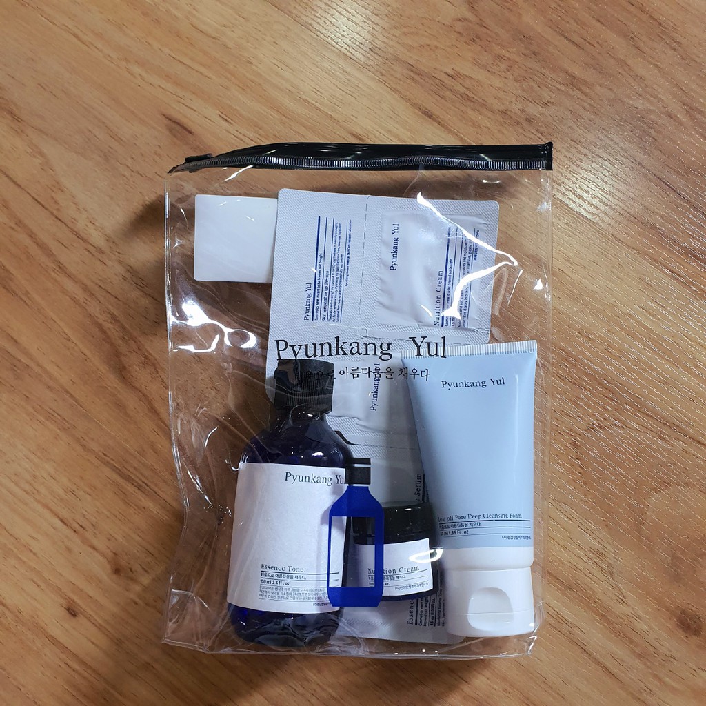 Pyunkang Yul Essence Toner (Set/Pouch 2) 100ML+Nutrition Cream 9ml+Low ...