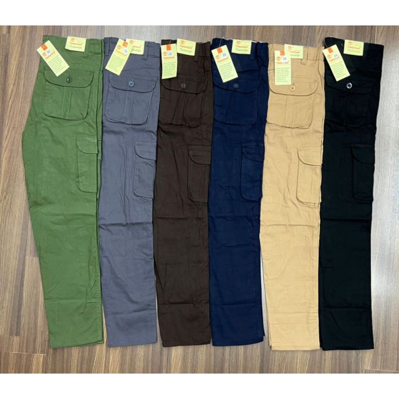 Seluar Cargo Slack 6 Poket Kain Tebal Cargo Pant Multi Pocket Seluar ...