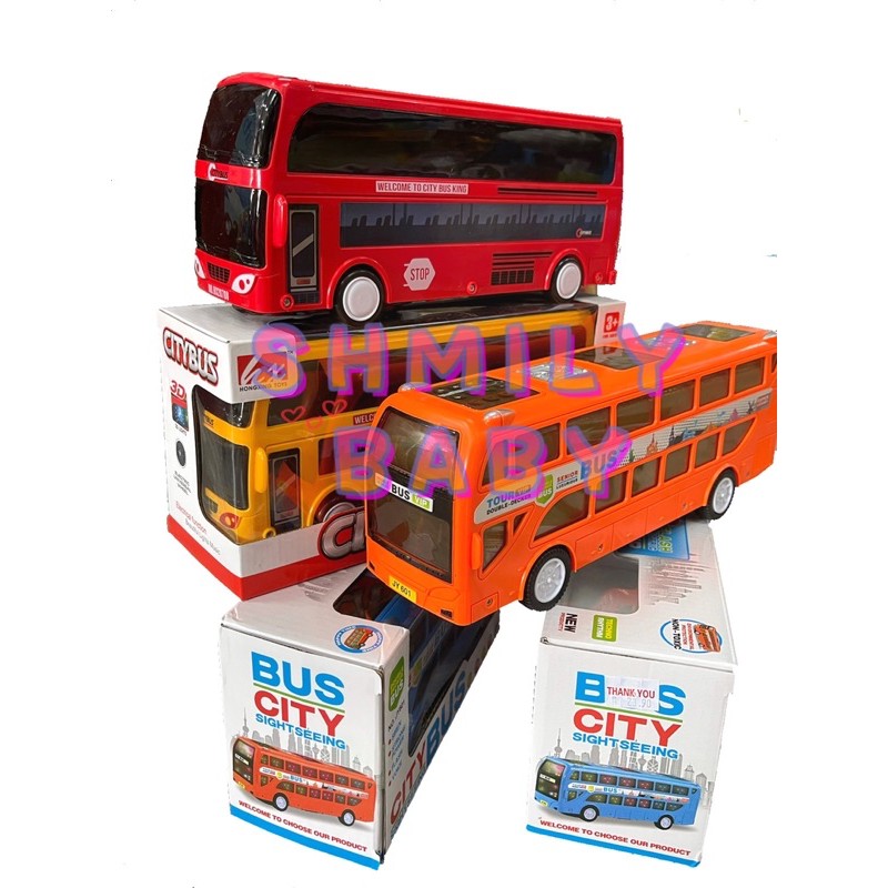 Double-decker Bus with Sound And LED Light Battery Operated Model ...