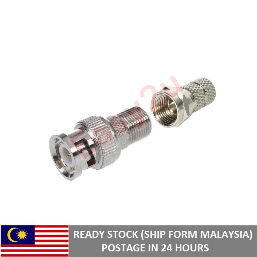 BNC F Connector Male/Female Type RG59 / RG6 Coaxial Connector for TV ...
