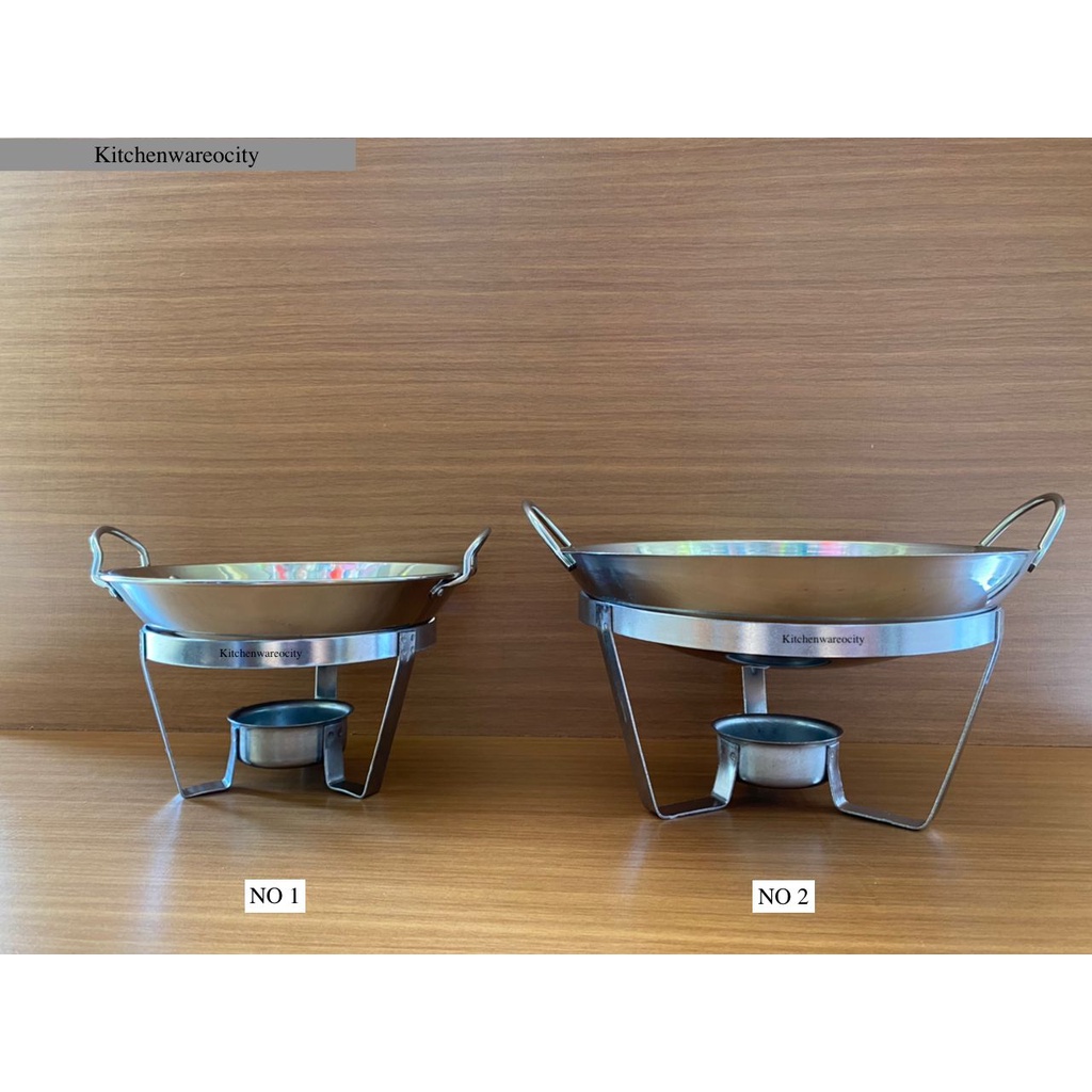 Round Plate Food Warmer Stand / Round Food Warmer / Pemanas Makanan ...