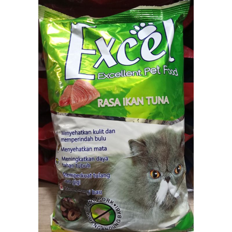 Excel Cat Food Tuna Fish Flavor Repack 500gr Dry Cat Food | Shopee Malaysia