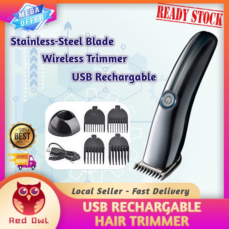 🔥 Electric Hair Trimer Wireless Hair Clipper Men Hair Cut Shaving ...