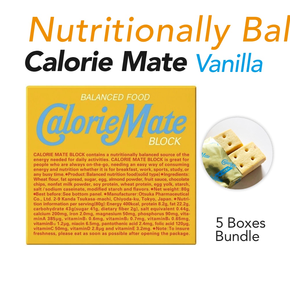 Balanced Food Calorie Mate by Otsuka Pharmaceutical Vanilla Flavor 5 ...