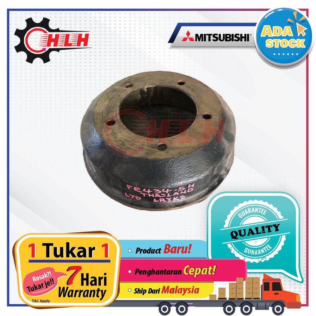 MITSUBISHI CANTER FE434 FE437 FE444 BRAKE DRUM BREK DRUM (FRONT & REAR ...