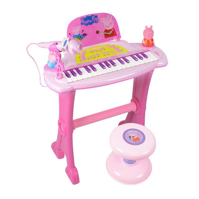 Peppa Pig Musical Instrument Electronic Piano Toy Organ Set Kids Pianos ...