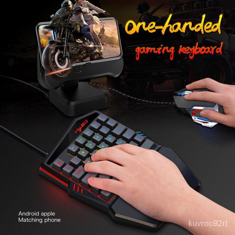 Laketon One Handed Keyboard One-Handed Mechanical Gaming Keyboard Mouse ...