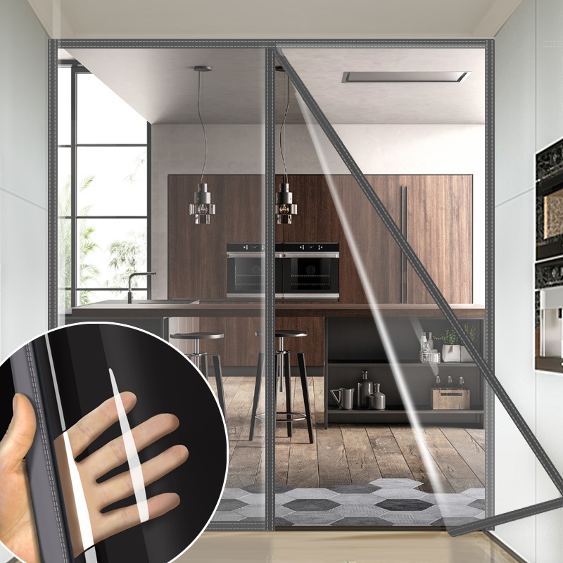 Aircond PVC Magnetic Door Anti Mosquitoes Net Curtain For Kitchen Fume ...