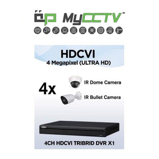 [DIY] CCTV 4 Channel 4MP Full HD Package | Shopee Malaysia