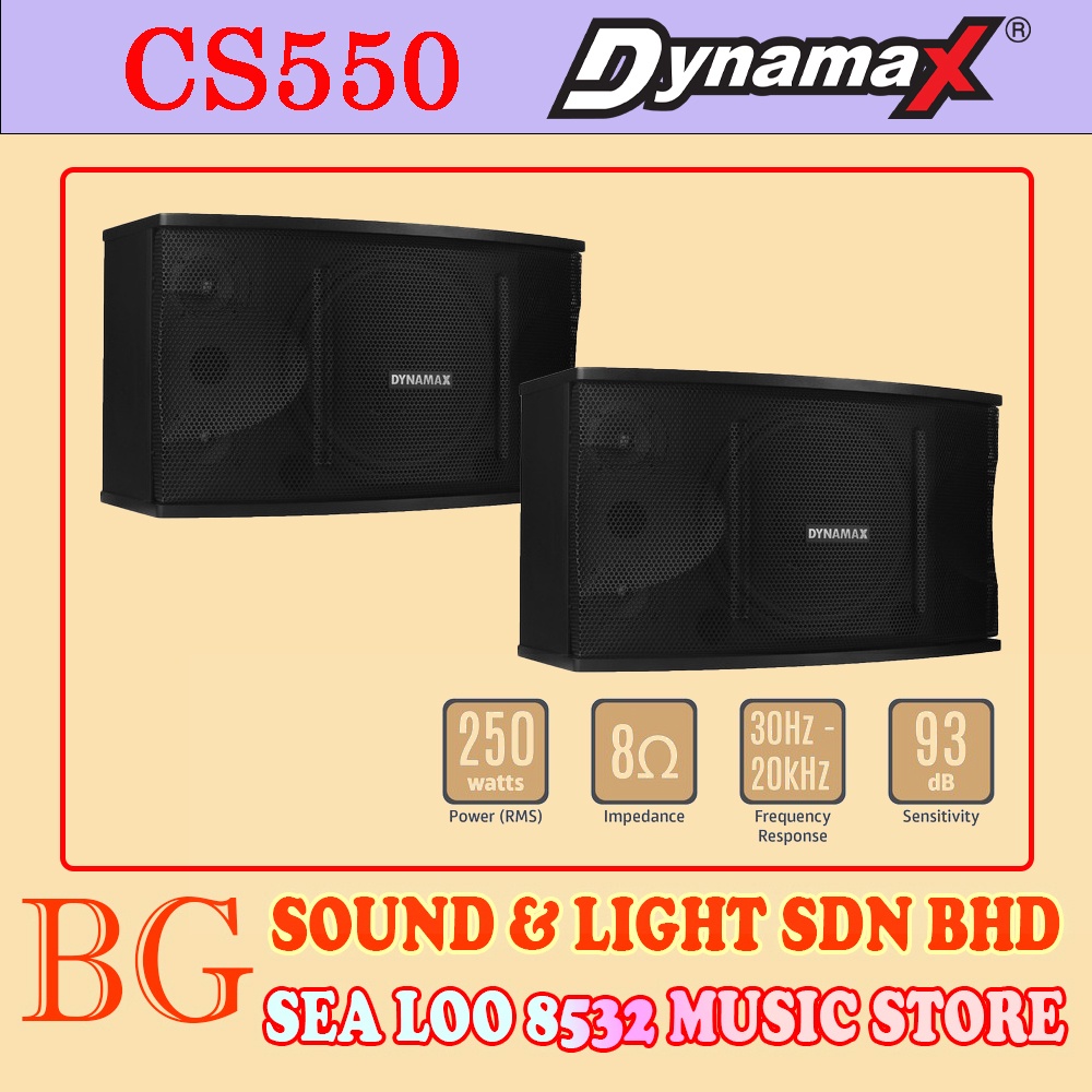 [ PRICE PER UNIT ] DYNAMAX CS-550 / CS550 12" 250W DEEP BASS KARAOKE SPEAKER | Shopee Malaysia
