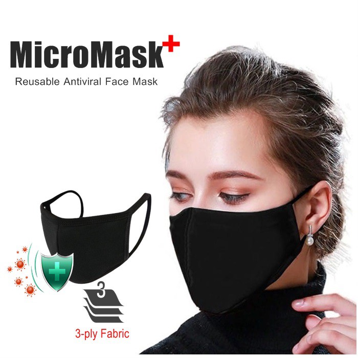 Micro Mask Reusable Face Mask 3ply | Shopee Malaysia