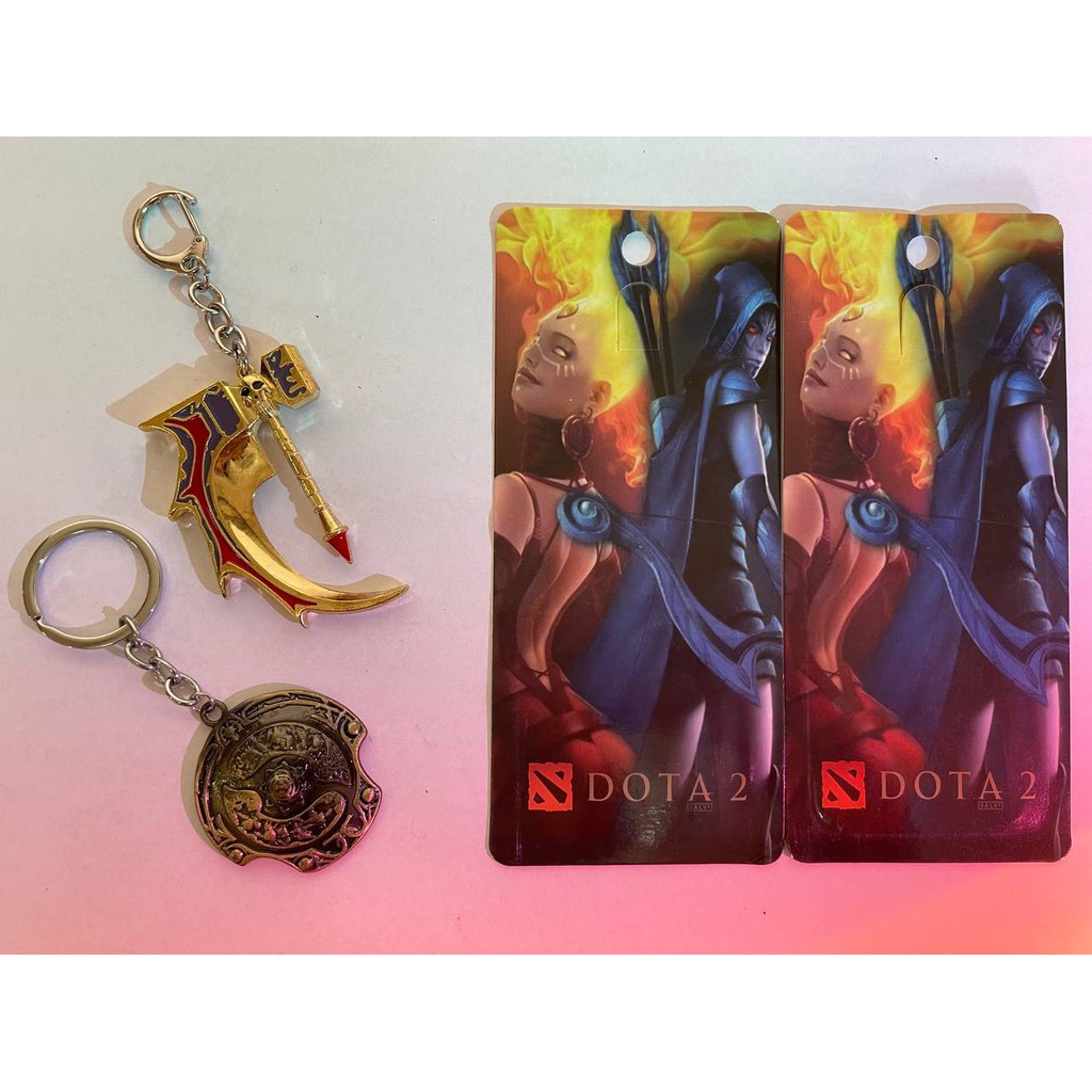 [ 𝑹𝒆𝒂𝒅𝒚 𝑺𝒕𝒐𝒄𝒌 ] Dota 2 Item Keychain Best Quality Gift | Shopee Malaysia