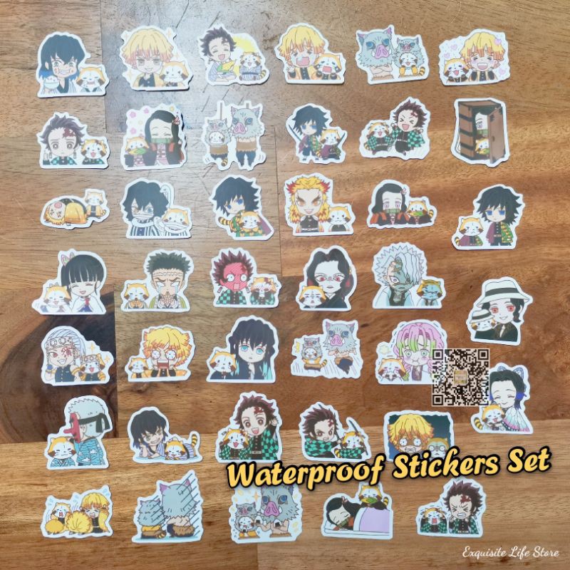 40pcs Demon Slayer Kimetsu no Yaiba Anime Stickers Suitcase Laptop ...