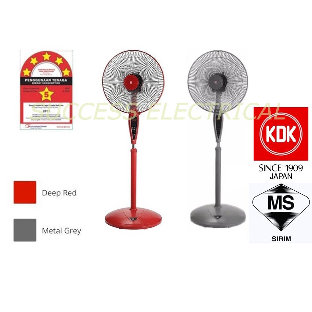 KDK MEDIA MAXVI Kipas 16 Inch Industrial STAND FAN Silent fan 3 Speed ...