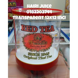Sticker Air Balang Red Tea Chatramue Transparent ( 12 x 12 inci ...