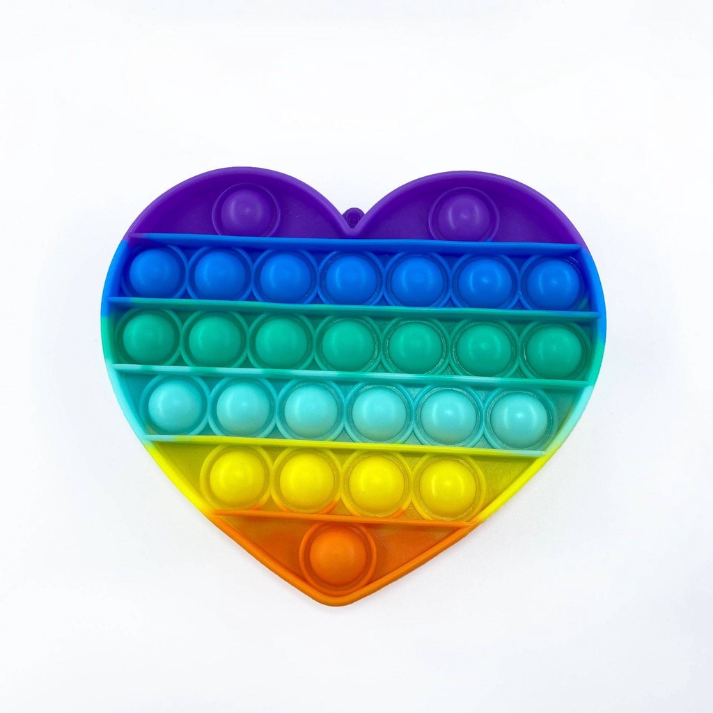 Mainan Anti-Stress Mainan Silikon Untuk Autism POP IT Push Bubble ...