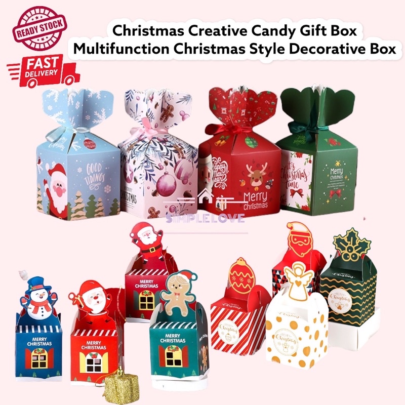 Christmas Creative Candy Gift Boxes / Multifunction Christmas Style ...
