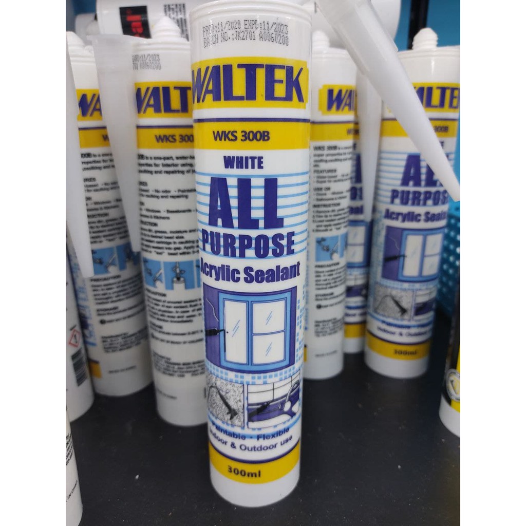 WALTEK White All Purpose Acrylic Sealant 300ml | Shopee Malaysia
