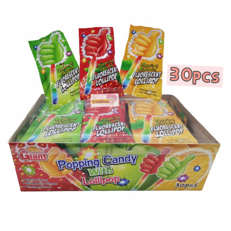 Popping Candy Lollipop fruits flavour 30pcs | Shopee Malaysia