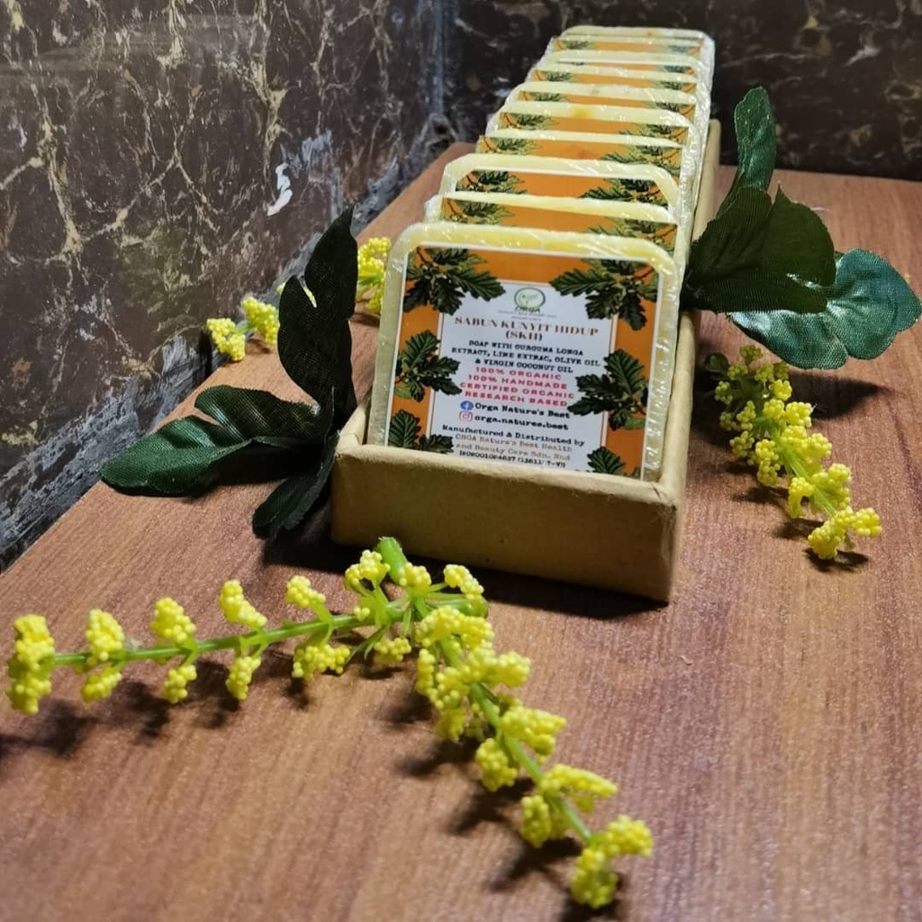 Orga Nature Sabun Kunyit Hidup Sabun Organik 50G | Shopee Malaysia