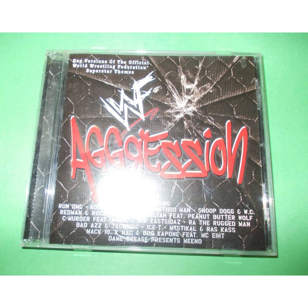 CD VARIOUS ARTISTS : WWF AGGRESSION ALBUM (2000, COMPILATION) HIP HOP ...