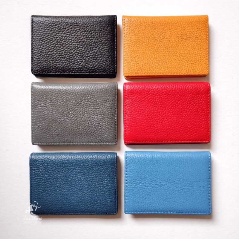 Cow Leather Business Name Card Holder Business Card Id Card Purse ...