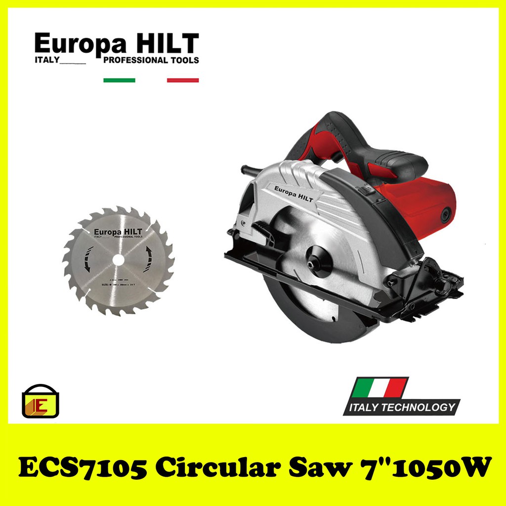 EUROPA HILT Circular Saw 7'' 1/4*185MM*1050W ( ECS7105 ) | Shopee Malaysia