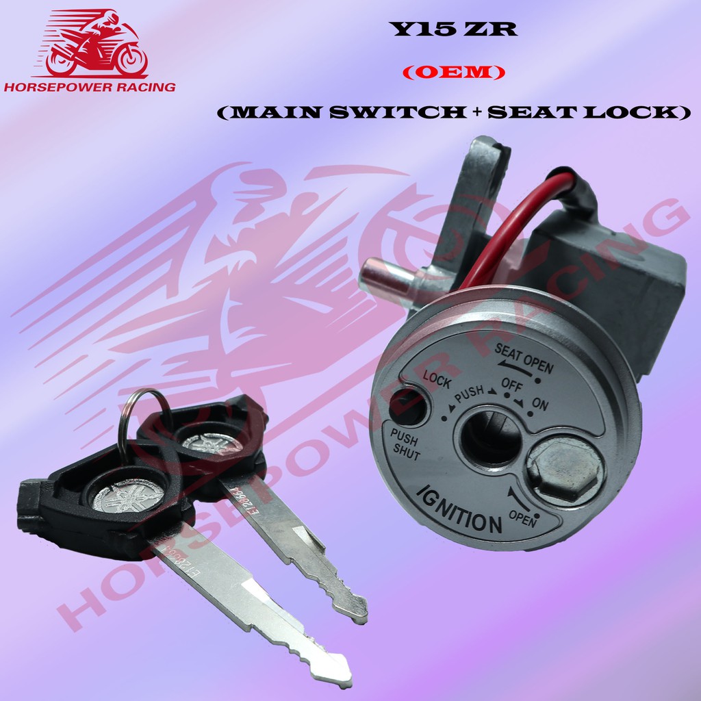 Y15 ZR ORI THAI IGNITION MAIN SWITCH ASSY + SEAT LOCK YAMAHA | Shopee ...