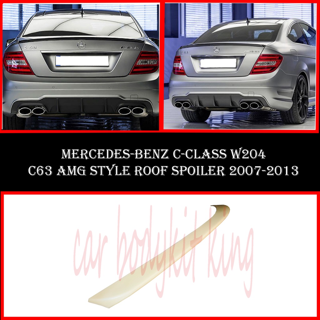 MERCEDES-BENZ C-CLASS W204 C63 2007-2013 AMG STYLE REAR TRUNK SPOILER ...