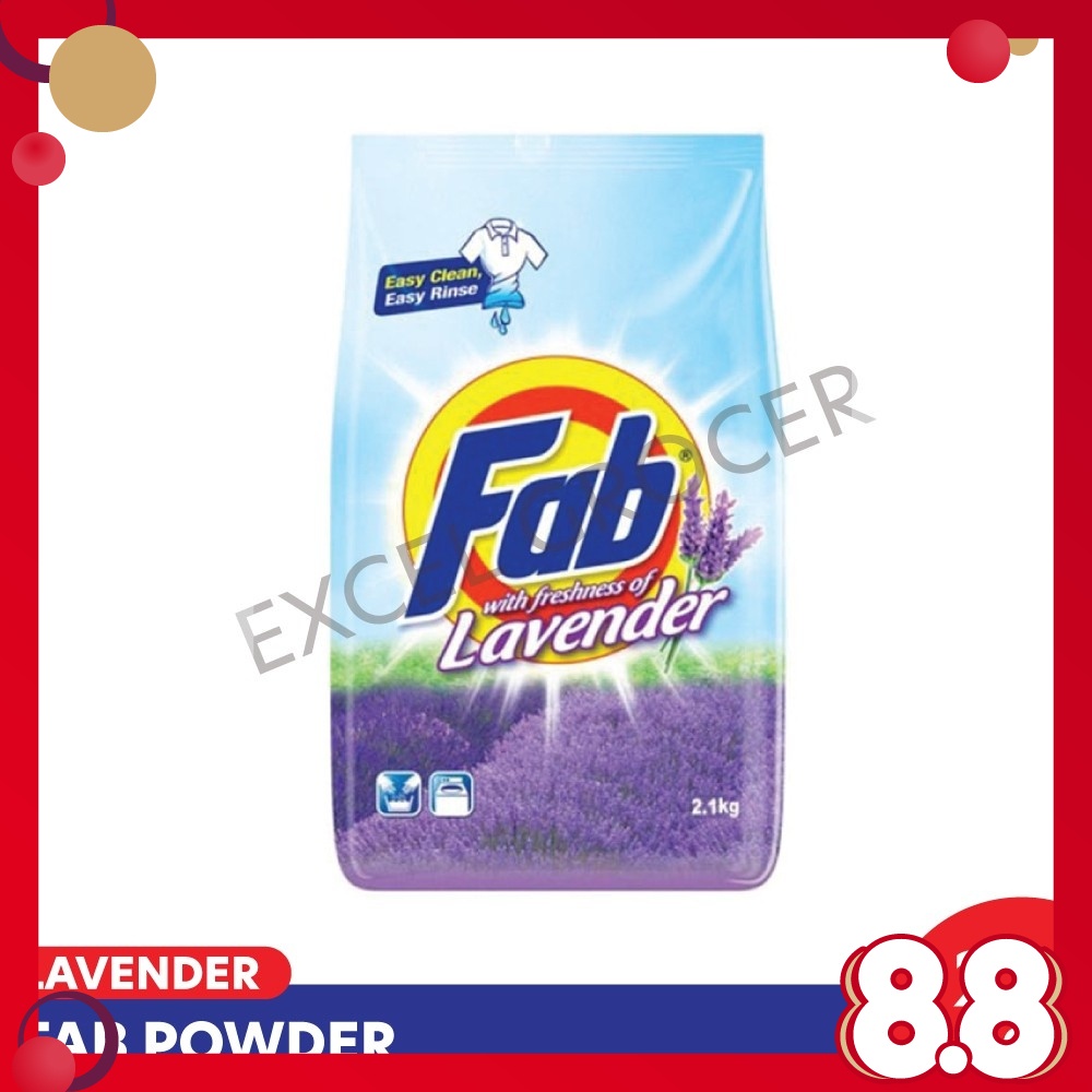 Fab Detergent Powder Lavender 1.9kg | Shopee Malaysia