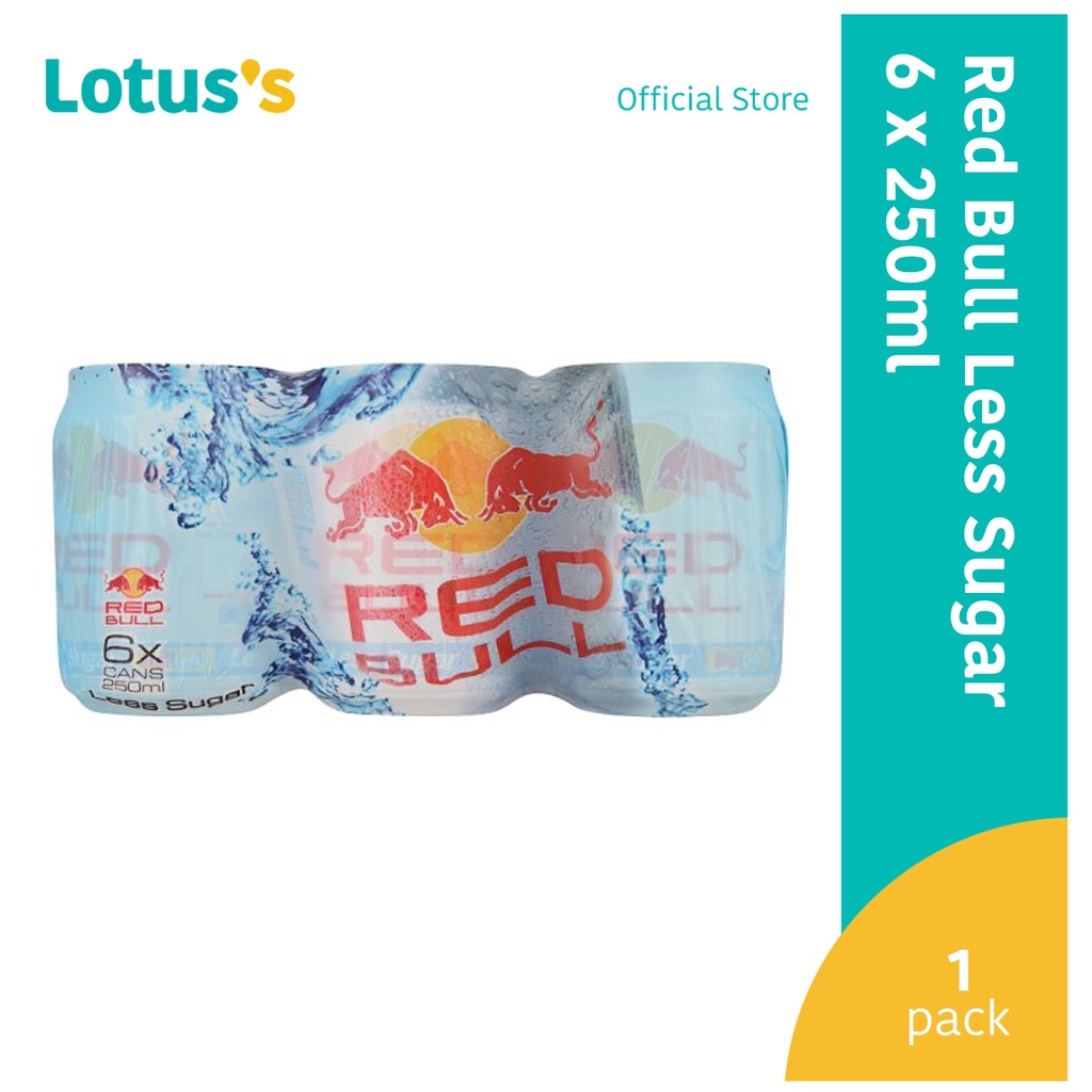Red Bull Less Sugar 6 x 250ml | Shopee Malaysia