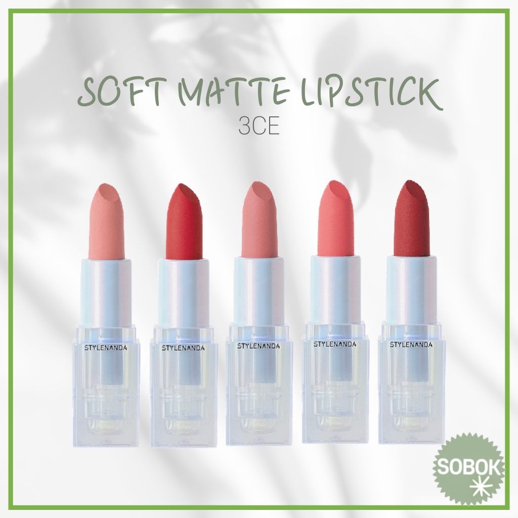 [3CE] SOFT MATTE LIPSTICK 3.5 g | Shopee Malaysia
