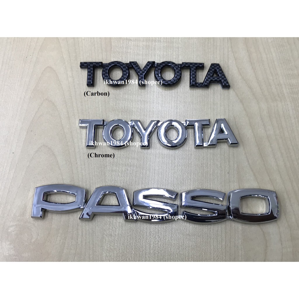 Toyota Carbon Passo Emblem | Shopee Malaysia