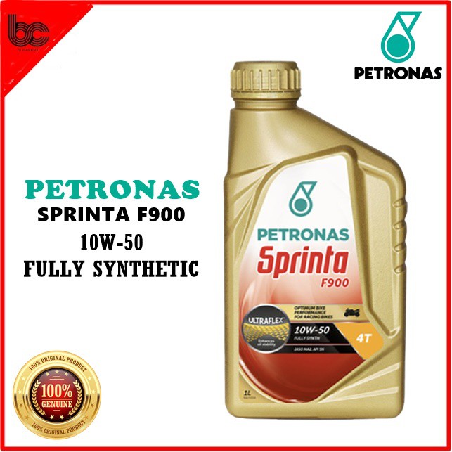 PETRONAS SPRINTA F900 4T 10W-50 FULLY SYNTHETIC ULTRAFLEX ENGINE OIL 1 ...