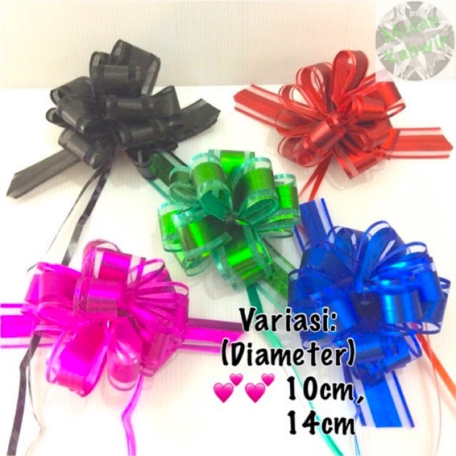 #RB0139 Bunga Reben (m) Tarik Ribbon Flower 10cm Diameter @ 43 pilihan ...