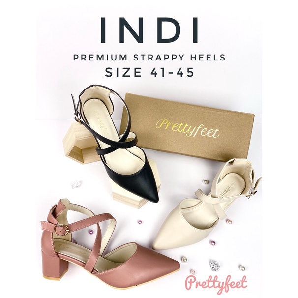 Exclusive Prettyfeet INDI Plus Size High Heels Women Shoes - Kasut ...