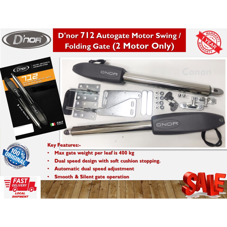 Dnor Autogate D'nor 712 Heavy Duty Swing and Folding Arm Autogate (2 ...