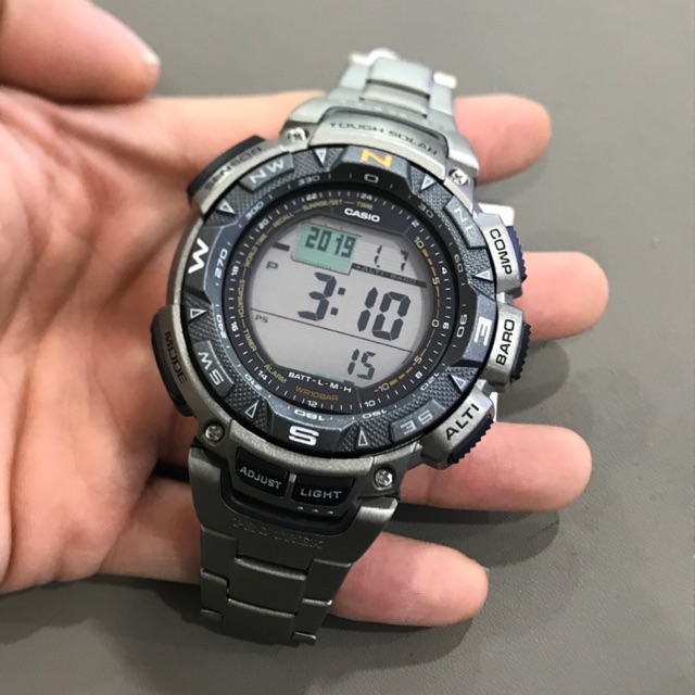 Casio Protrek Triple Sensor Compass Barometer Altimeter Titanium PRG240T-7DR | Shopee Malaysia