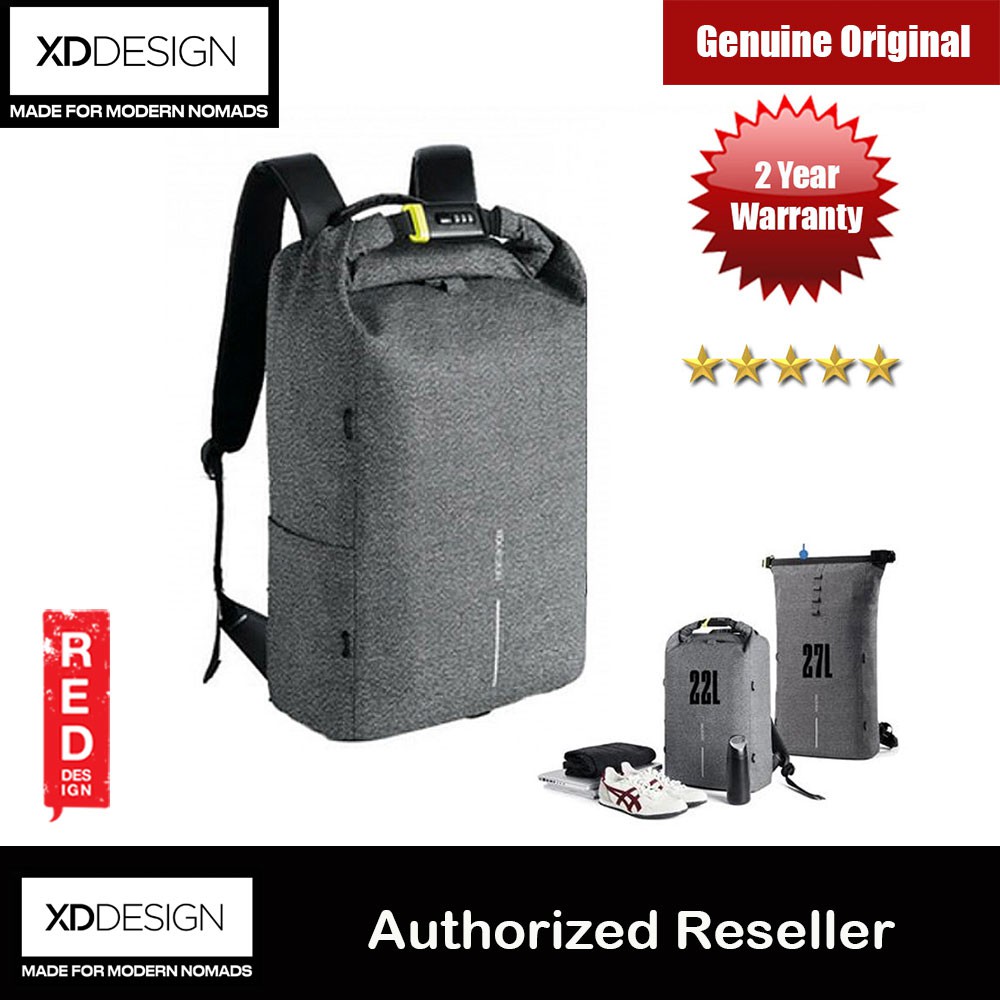 Original XD Design Bobby Urban Anti Theft Cut Proof Backpack (Grey ...