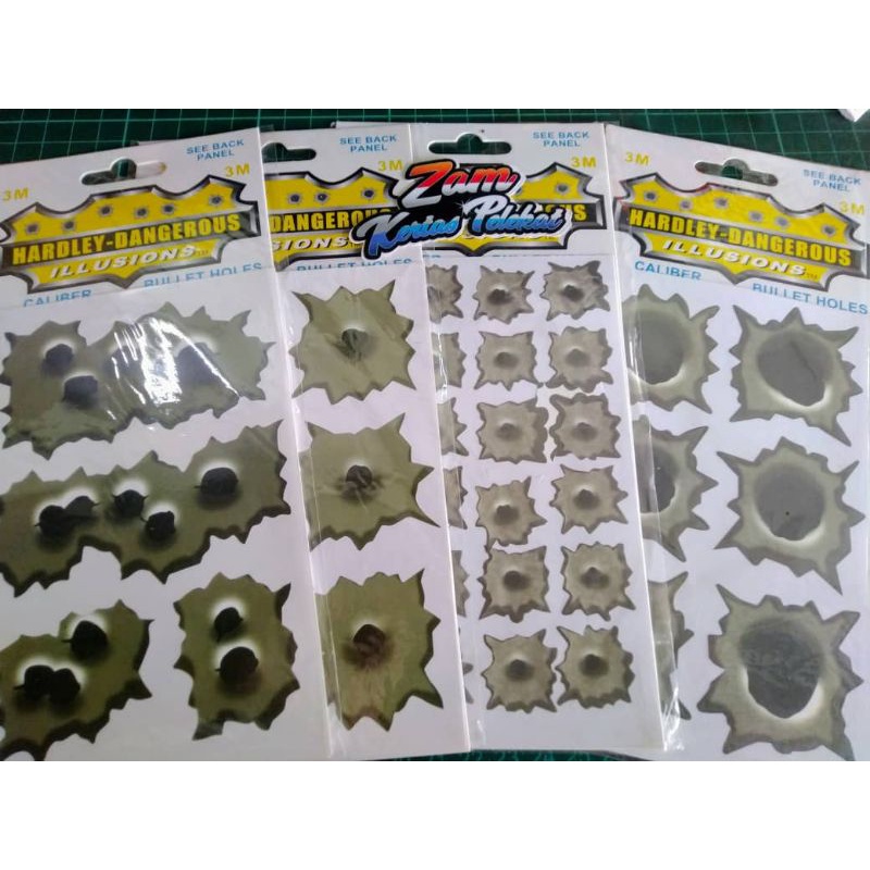 STICKERS SET BULLET HOLES EFFECT STICKER PELURU | Shopee Malaysia