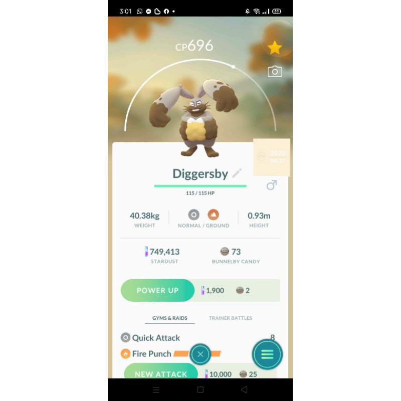 (660) Diggersby Pokemon Go Trade | Shopee Malaysia